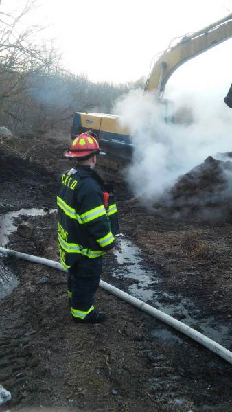 Mulch Fire Garrison Tree Service, Route 9 - Continental Village Fire ...