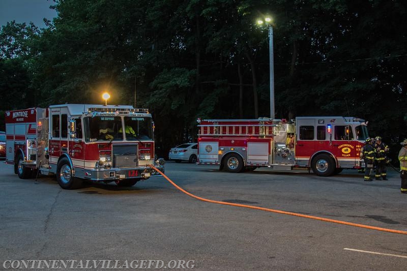 Car Fire Drill With Montrose FD - Continental Village Fire Department